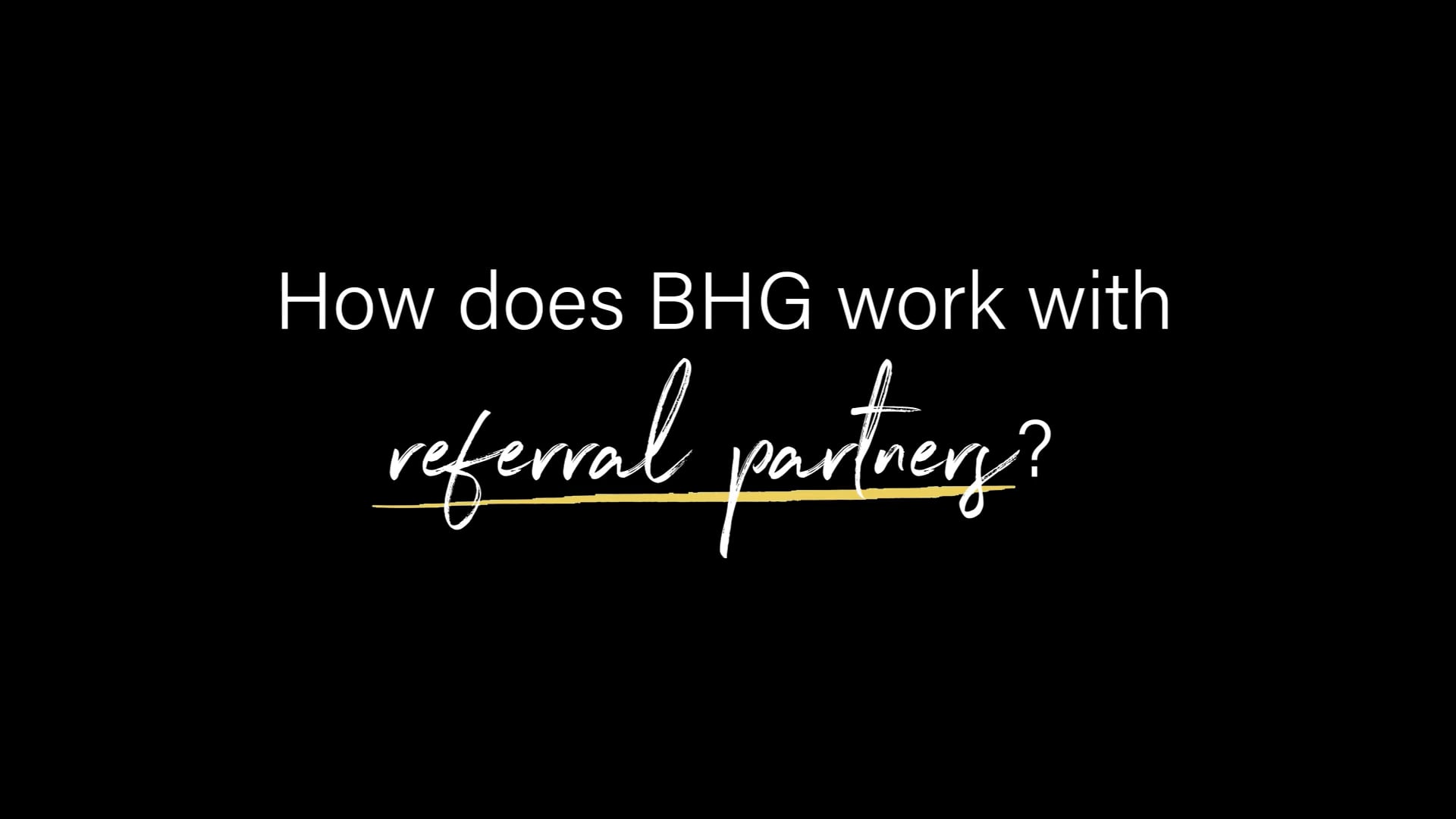 How Does BHG Work with Referral Partners? | Behavioral Health Group